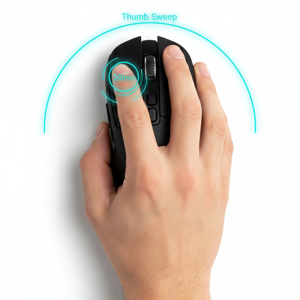 Side Button Reach: Match Hand Size to Mouse Layouts