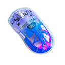 Transparent RGB Mouse with Battery Display | A2 Gaming
