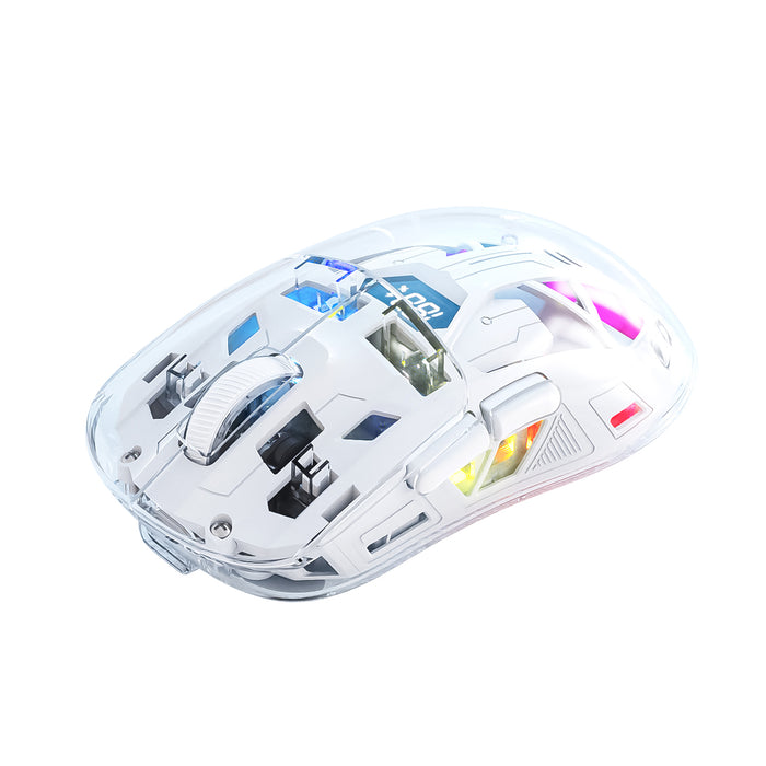 Transparent RGB Mouse with Battery Display | A2 Gaming