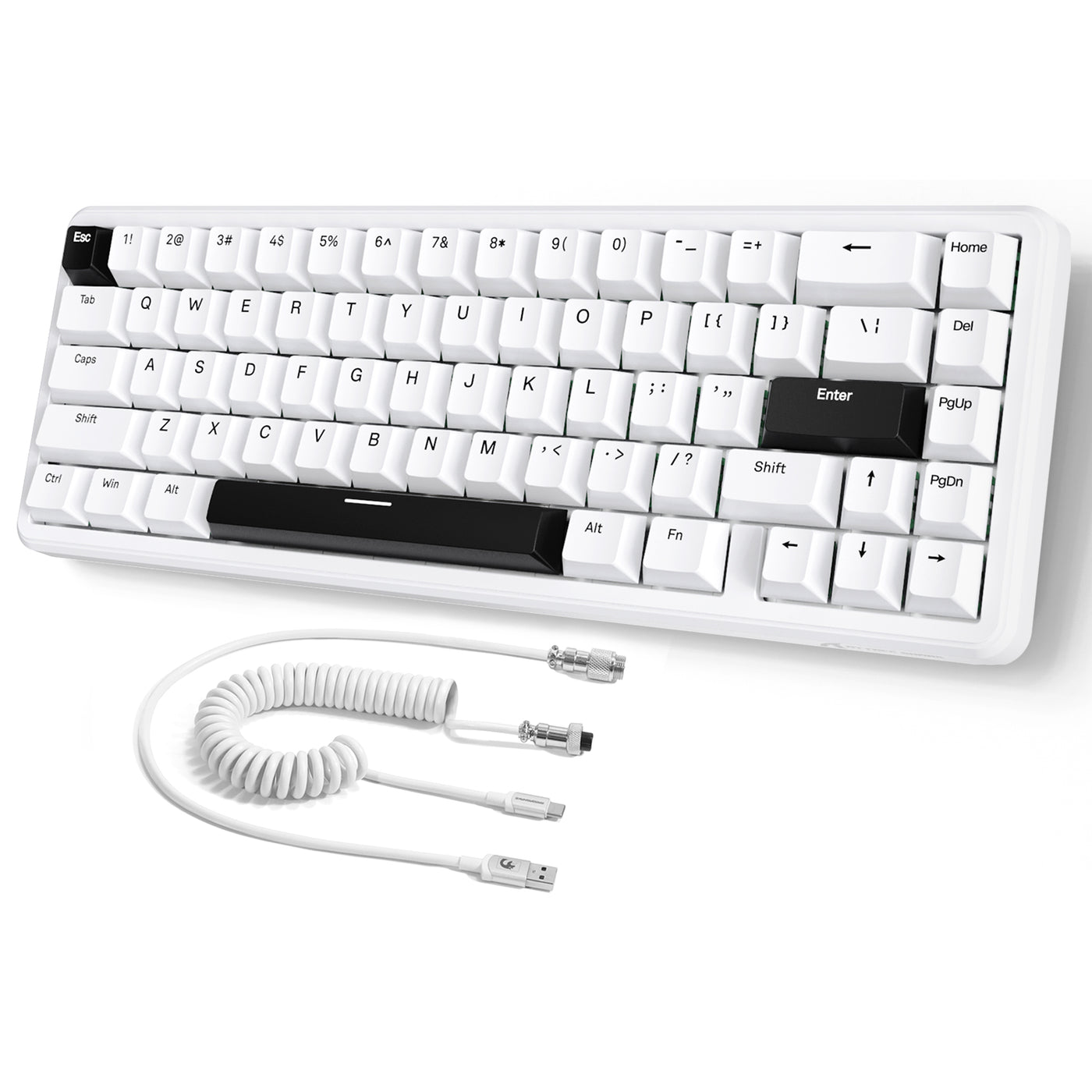 X65 HE Bundle: Magnetic Keyboard with 8KHz Coiled Cable