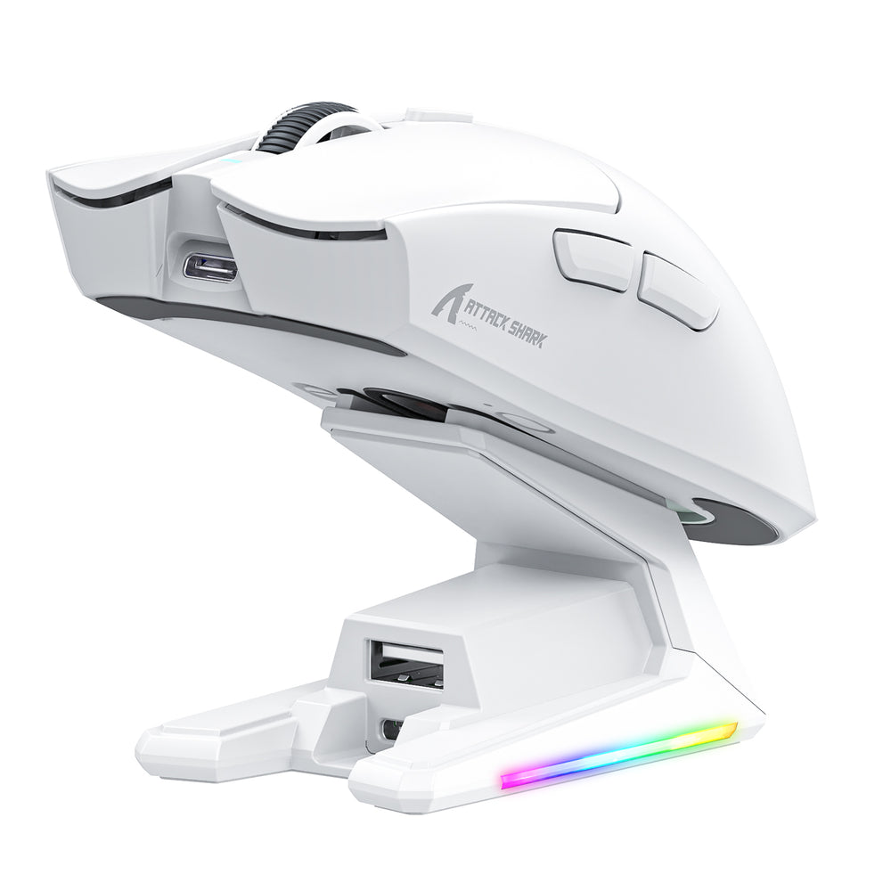 ATTACK SHARK X1 Tri-mode Gaming Mouse with Touchpad RGB Charging Dock