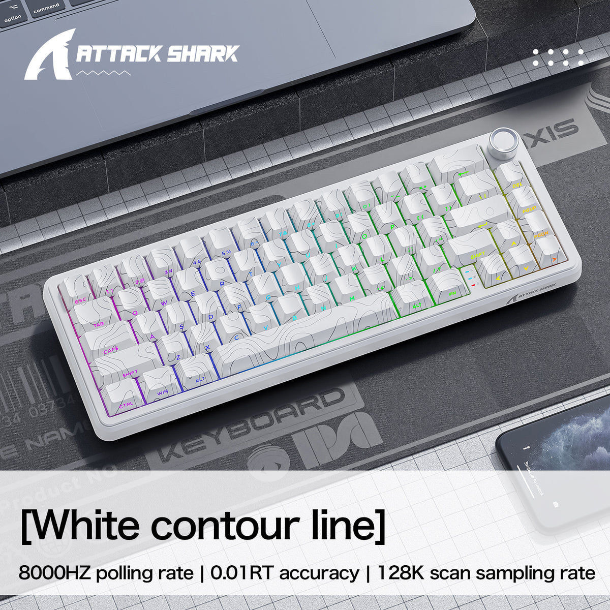 X65PRO HE Bundle: Magnetic Keyboard with Premium Coiled Cable