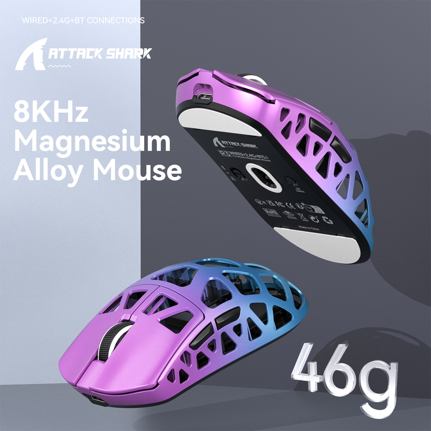 Ultra-Light Gaming Mouse | 8000Hz Polling | Magnesium Frame