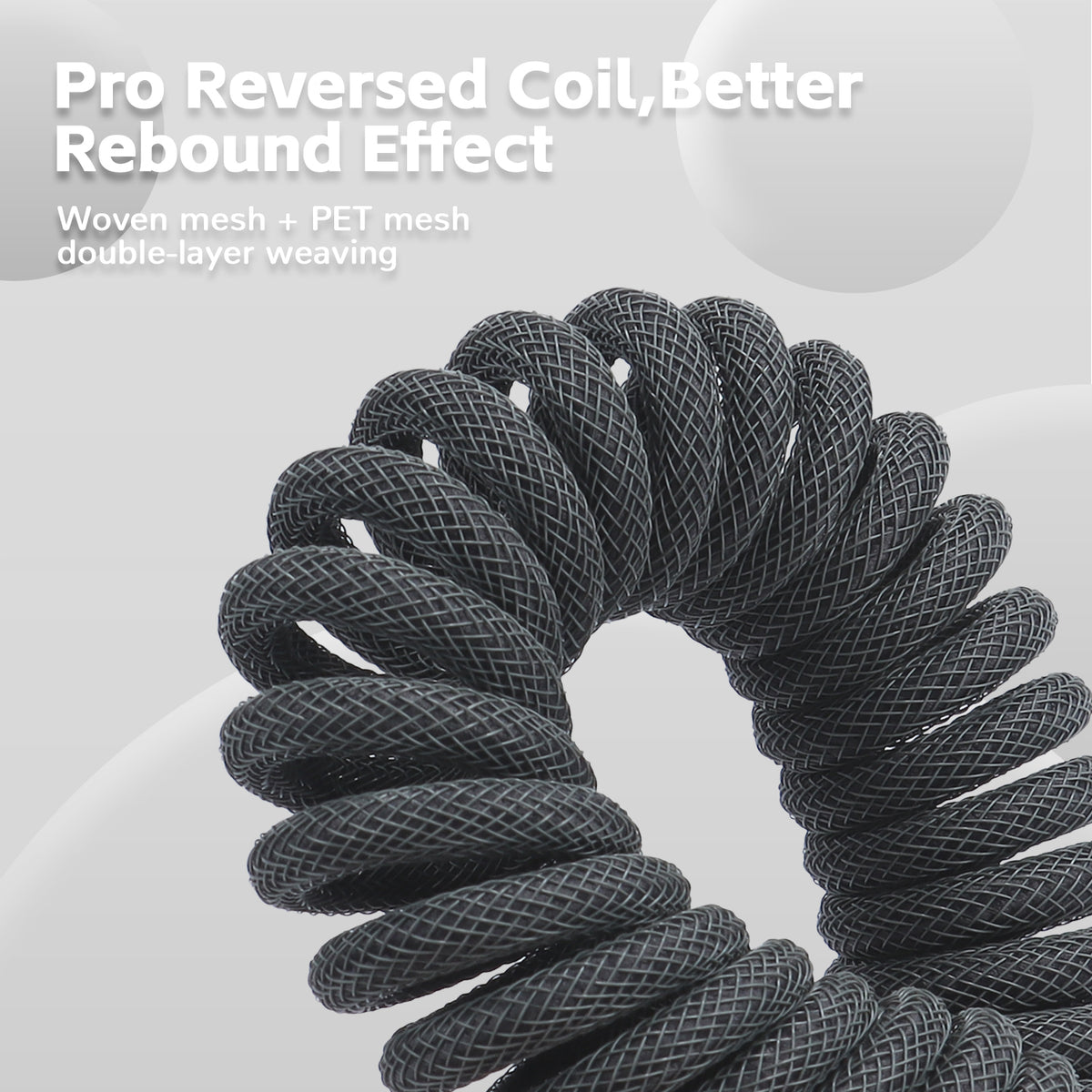 Coiled Keyboard Cable | Fast Charge | Durable