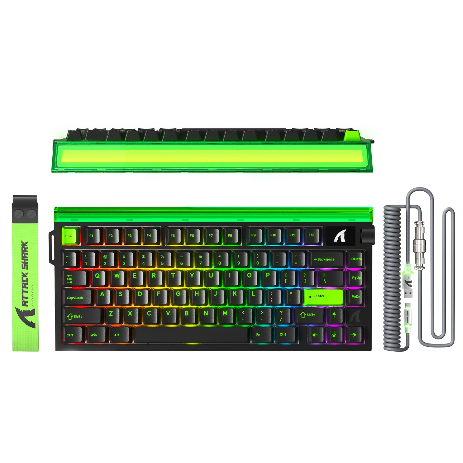 Clavier ATTACK SHARK R85 HE + câble LED C01ULTRA