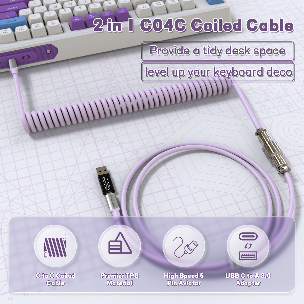 High-Performance Coiled Cable | ATTACK SHARK