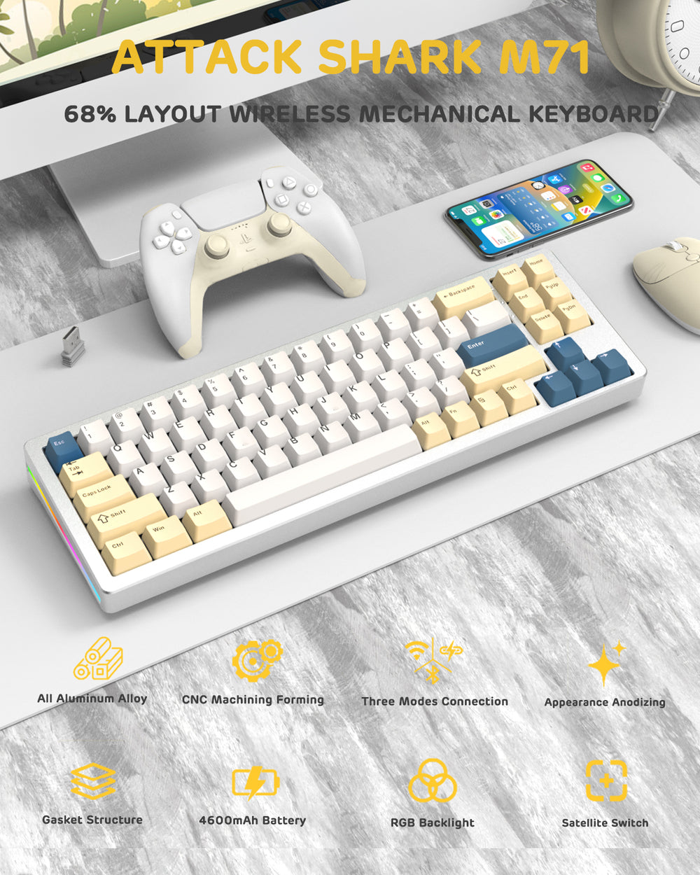 Top CNC Aluminum Wireless Keyboard | Ultimate Gaming Experience