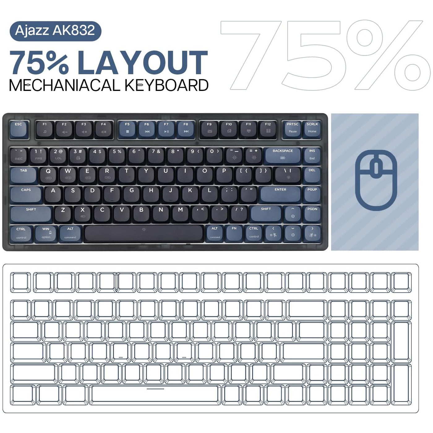 Ultra-Thin Mechanical Keyboard with Smart Screen | ATTACK SHARK