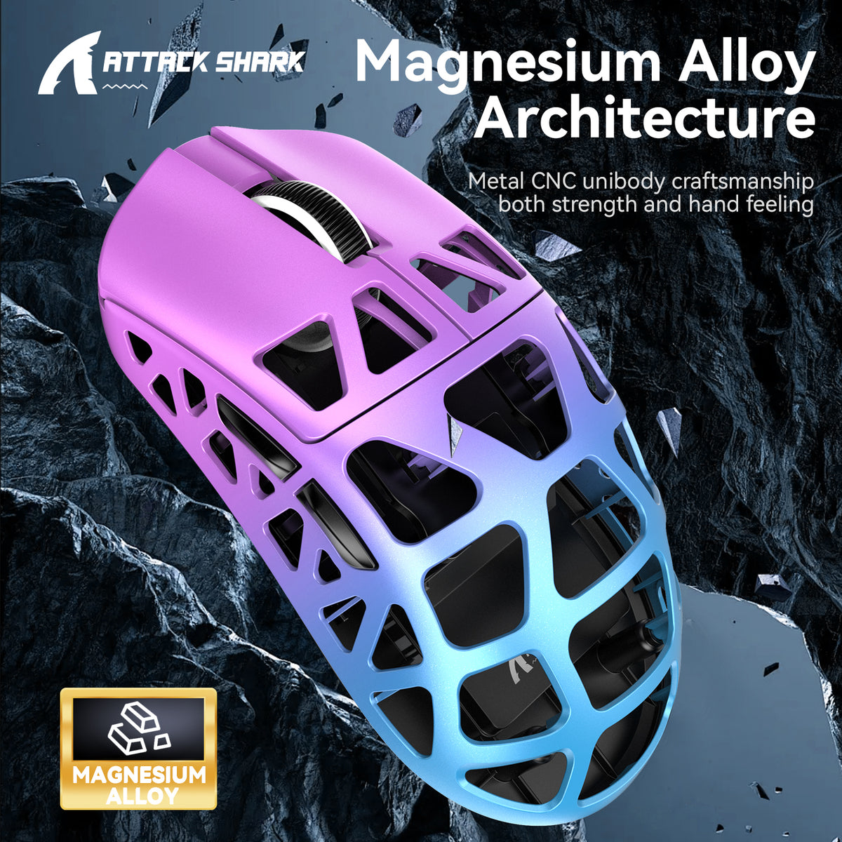 Ultra-Light Gaming Mouse | 8000Hz Polling | Magnesium Frame