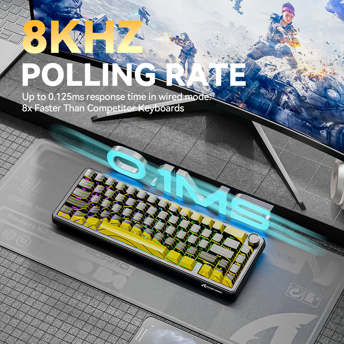 X65PRO HE: Wireless Magnetic Gaming Keyboard with 8000Hz Polling