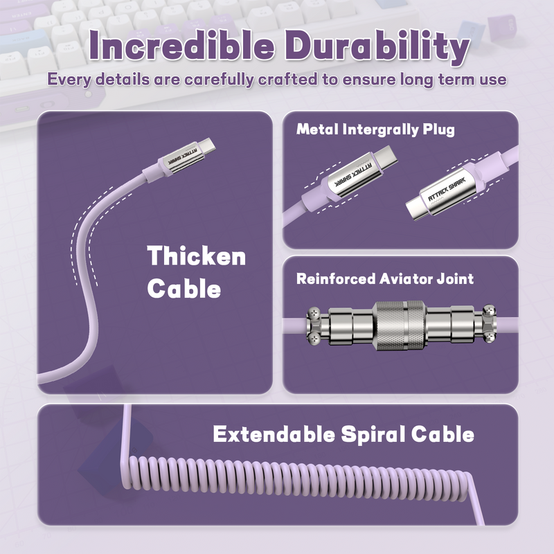 High-Performance Coiled Cable | ATTACK SHARK