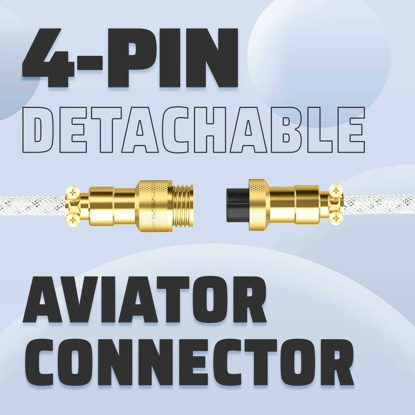 Premium Coiled Keyboard Cable | Durable & Tangle-Free Design