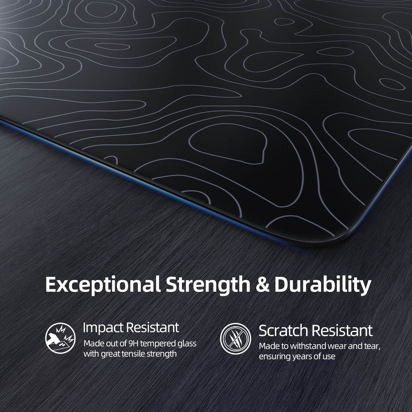 CM05 Premium Tempered Glass Gaming Mouse Pad | ATTACK SHARK