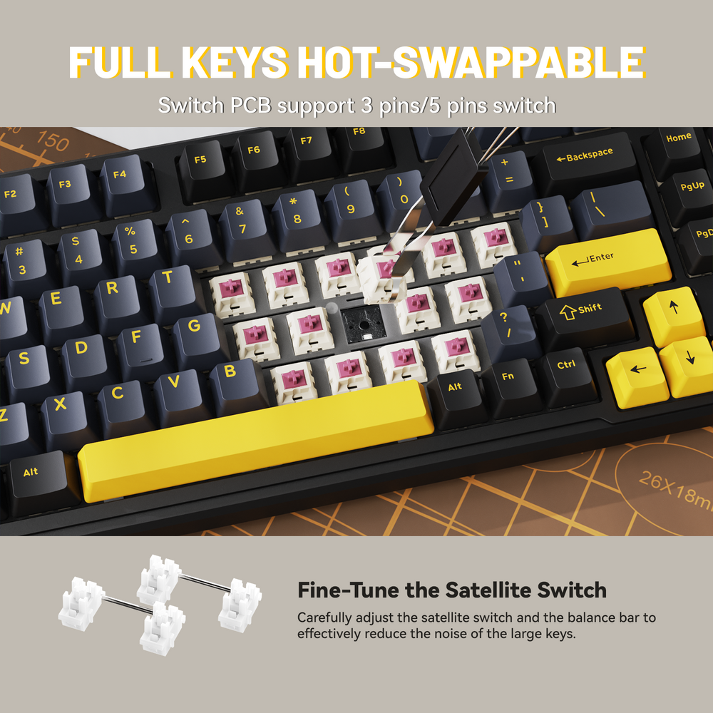 X98 Full-Size Keyboard: Hot-Swap & Gasket Mount | ATTACK SHARK