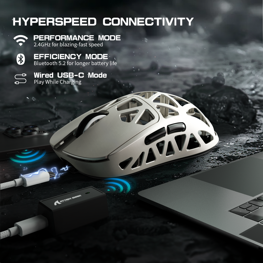 Attack Shark R2 Ultralight Wireless Gaming Mouse | 45g | 8K Hz ...