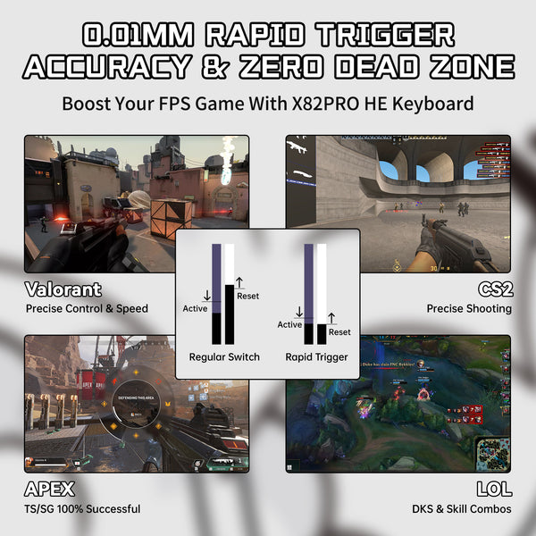 X82PRO HE Wireless Gaming Keyboard | ATTACK SHARK