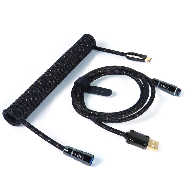 Durable Coiled Cable with CNC Copper Connectors | ATTACK SHARK