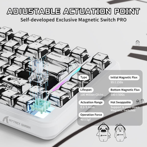 X82PRO HE Wireless Gaming Keyboard | ATTACK SHARK
