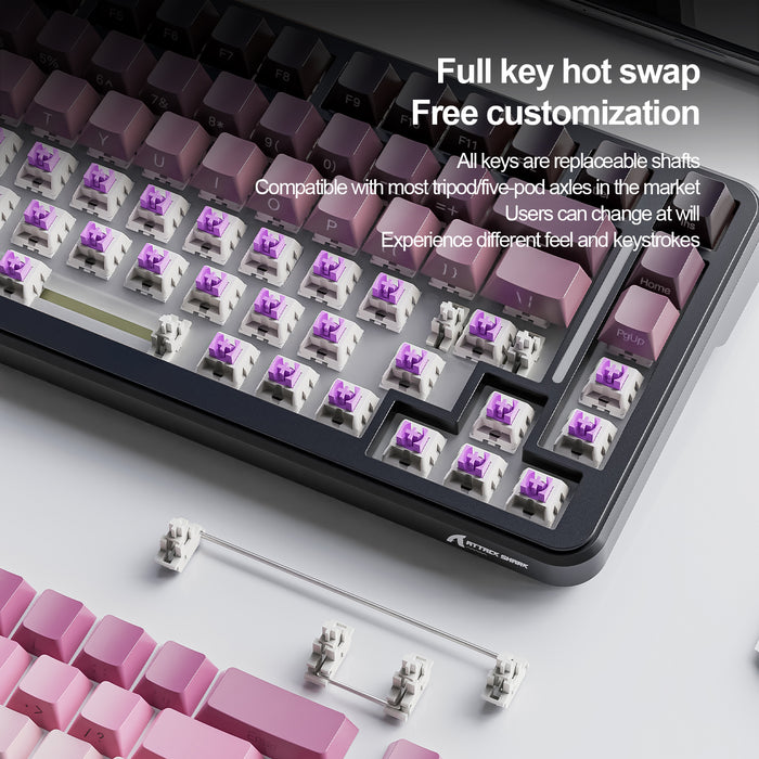 M86 Tri-Mode Gasket Mechanical Keyboard with Hot-Swap