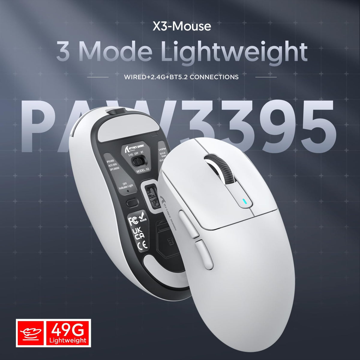 Wireless Gaming Mouse | Superlight 49G | 26K DPI