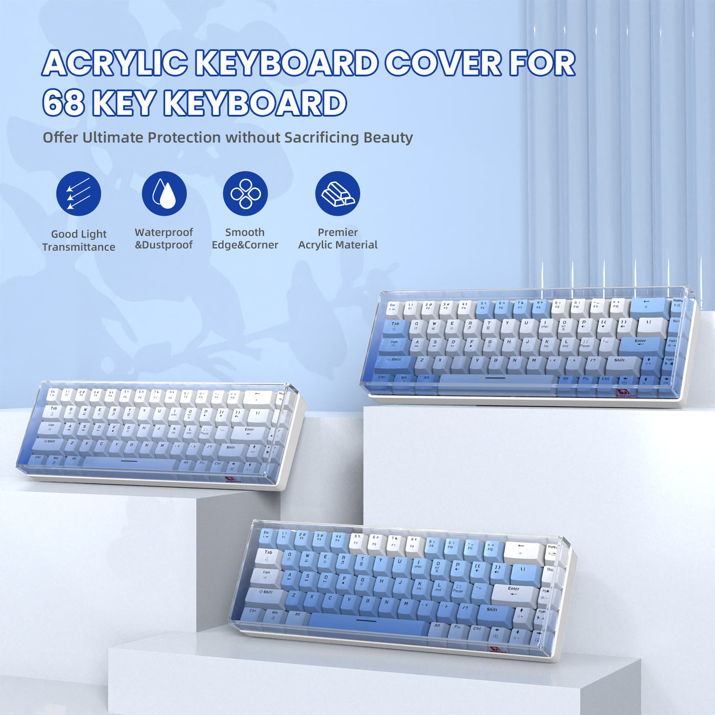 60% Fade Keyboard Cover | Dust-Proof & Hygienic Protection