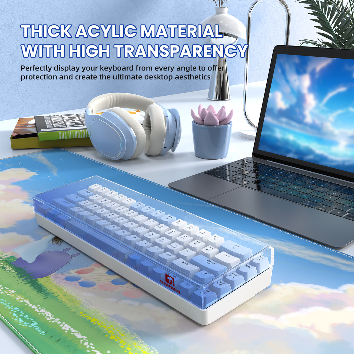 60% Fade Keyboard Cover | Dust-Proof & Hygienic Protection