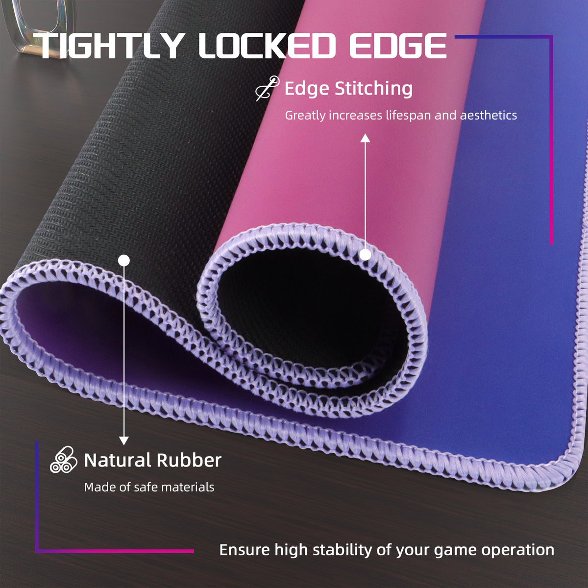 Rainbow Coated eSport Gaming Mouse Pad | ATTACK SHARK