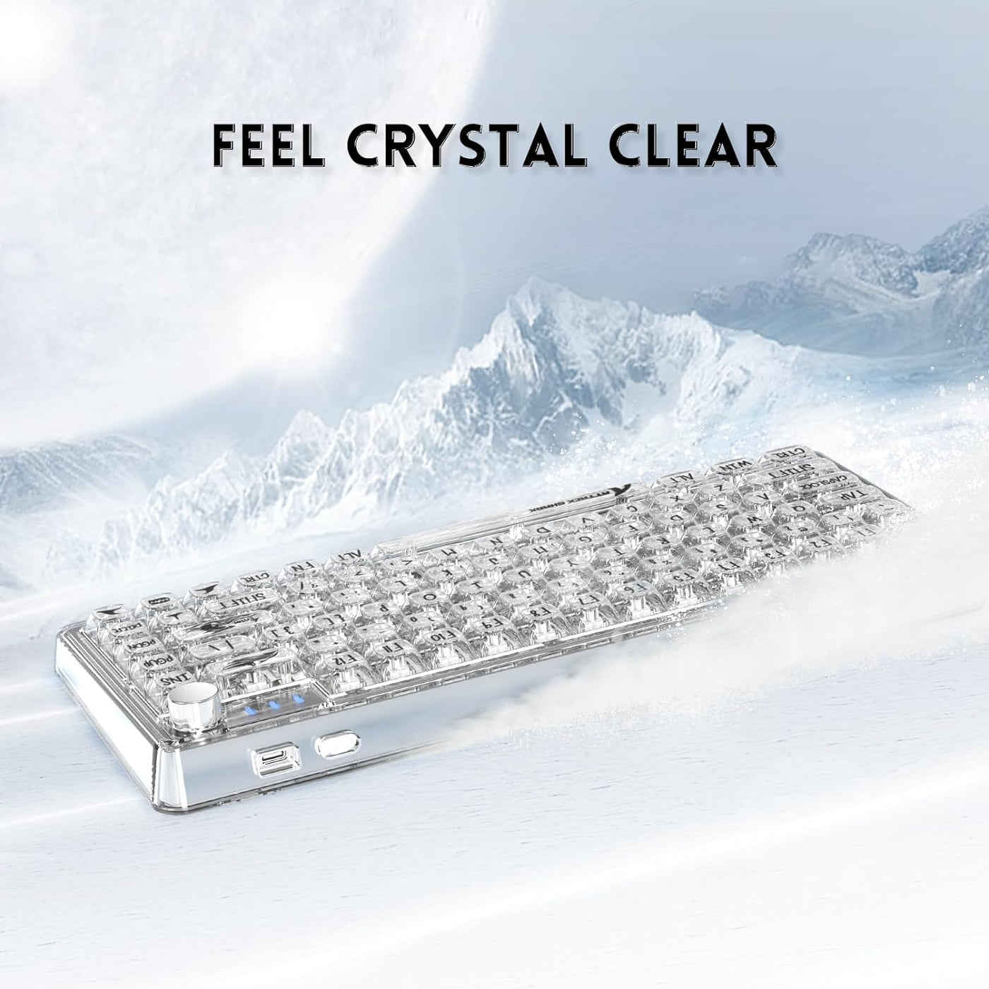 Attack Shark K75 Transparent Mechanical Keyboard | Custom RGB Gaming ...