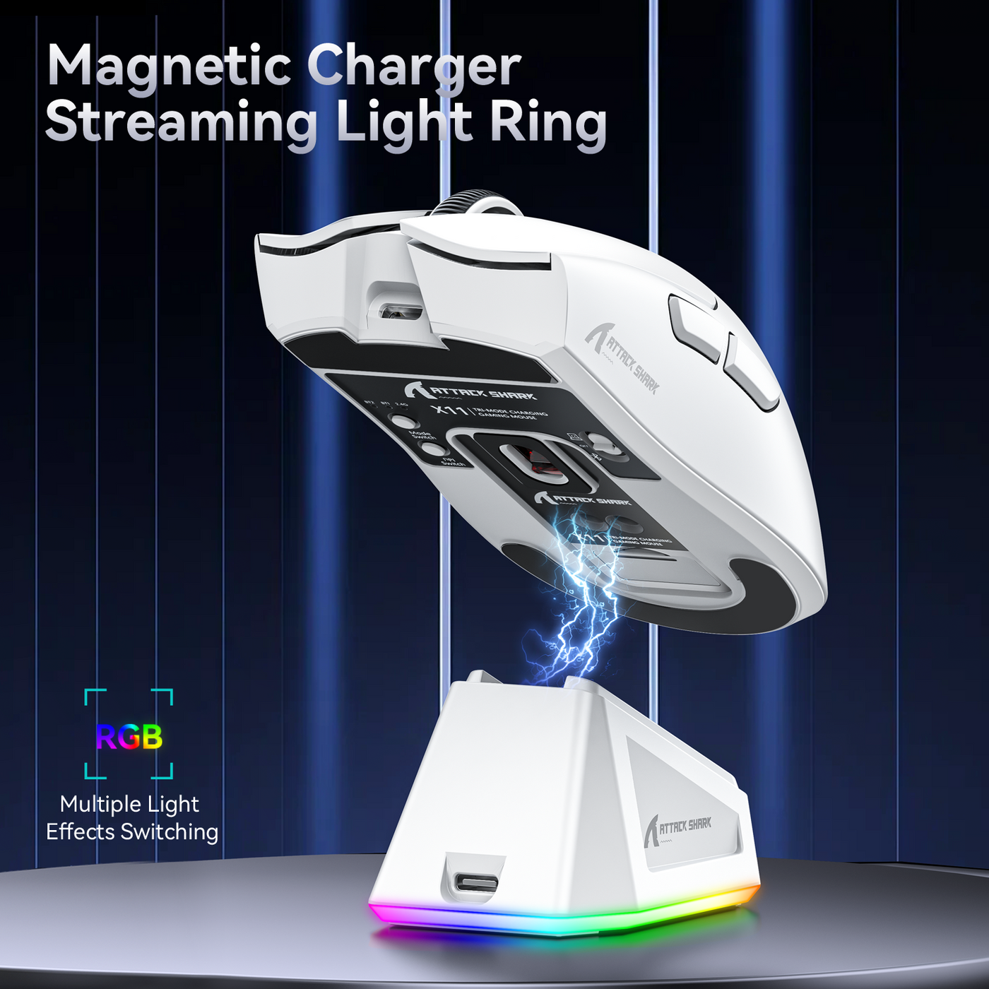 Attack Shark X11 Wireless Gaming Mouse | 22,000 DPI | Magnetic Charging ...