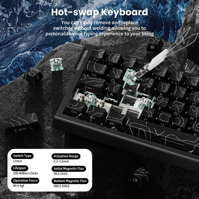 X68 HE Magnetic Keyboard with C01PRO Cable