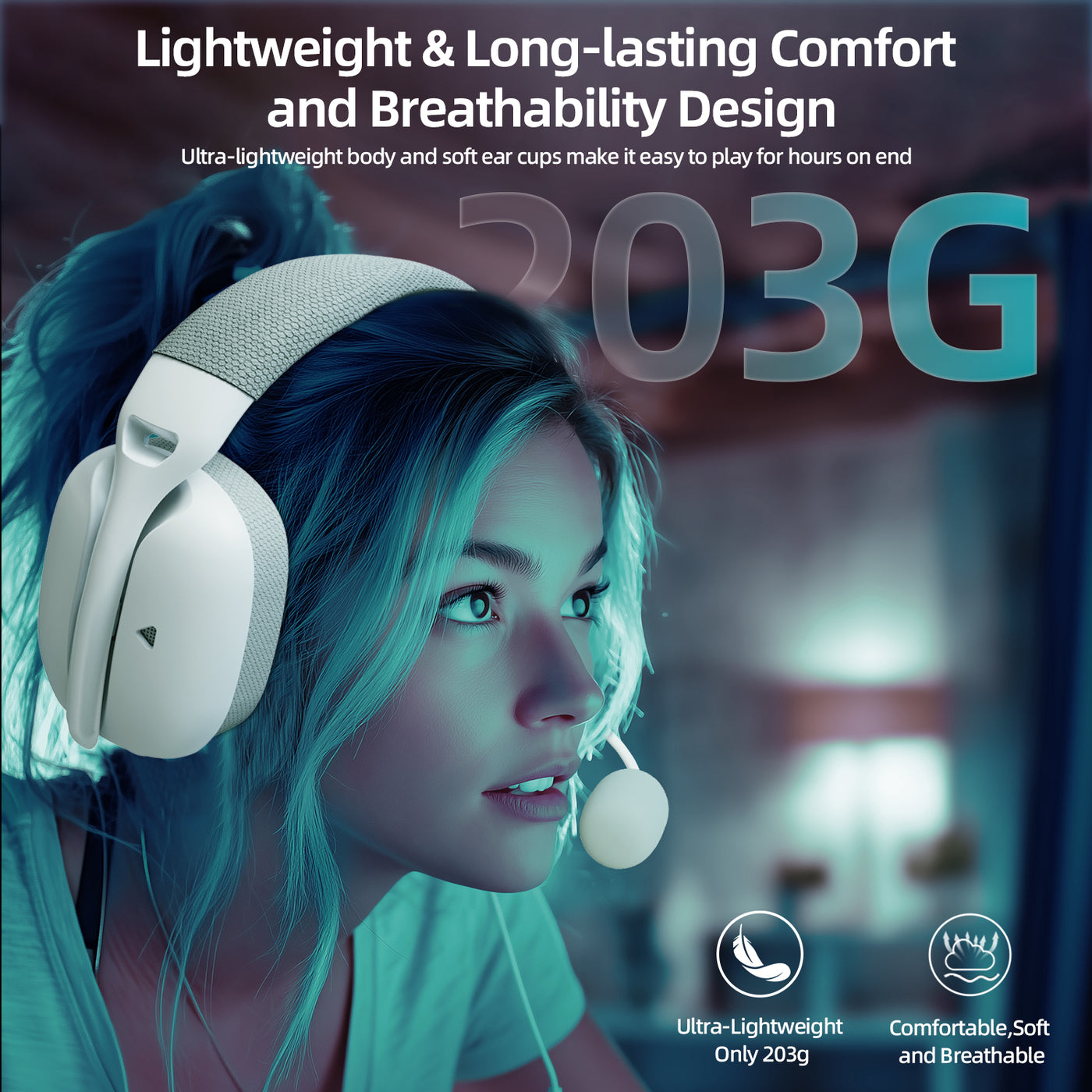 L80PRO Gaming Headset: 20ms Latency & Tri-Mode | ATTACK SHARK