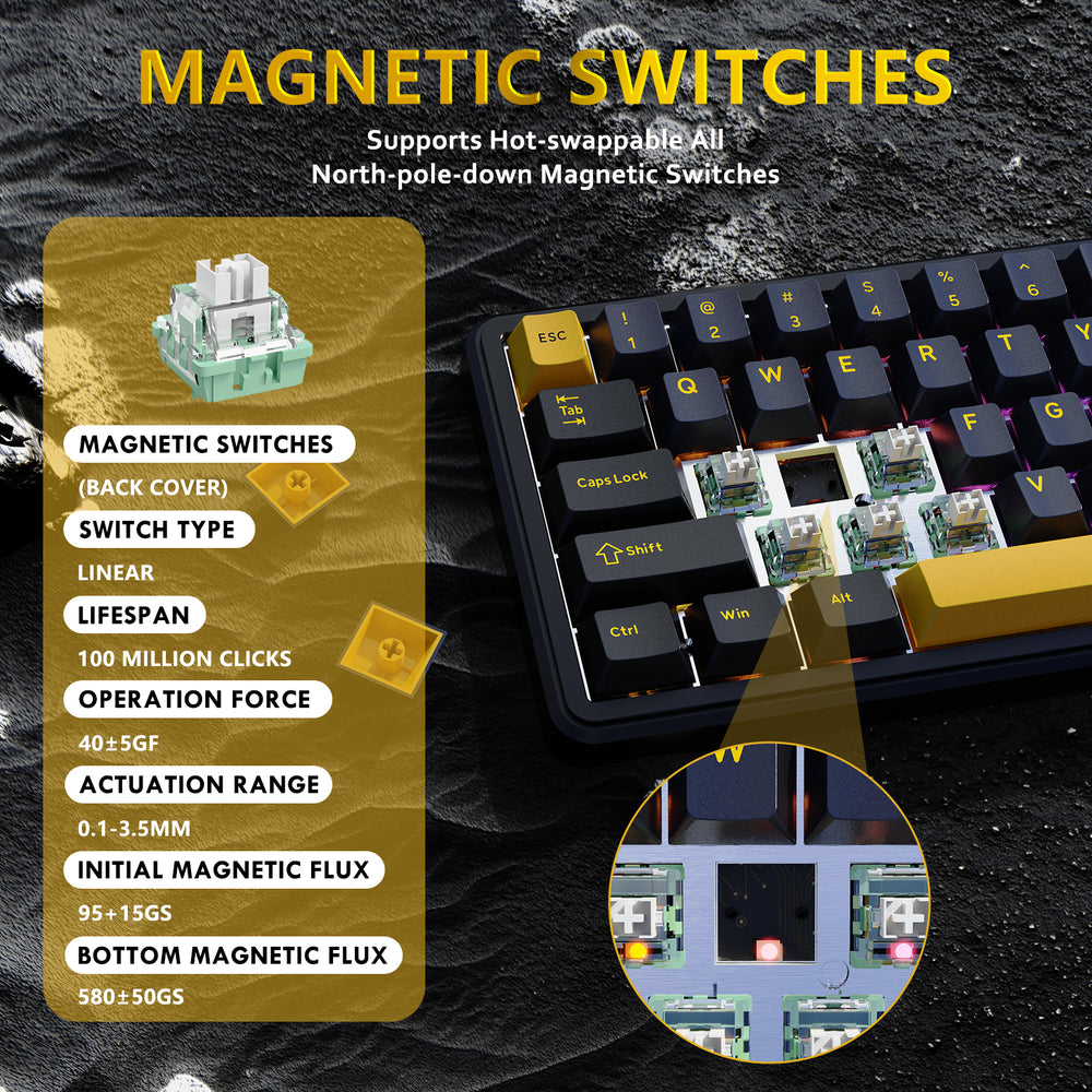 X65 HE: 65% Magnetic Gaming Keyboard with 8000Hz Response