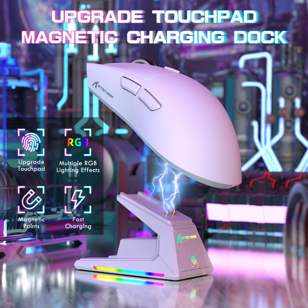 X1 Gaming Mouse: 40000 DPI & RGB Charging Dock | ATTACK SHARK