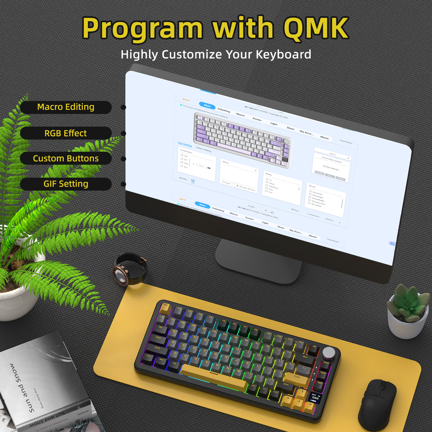 Tri-Mode Gasket Mechanical Keyboard | ATTACK SHARK