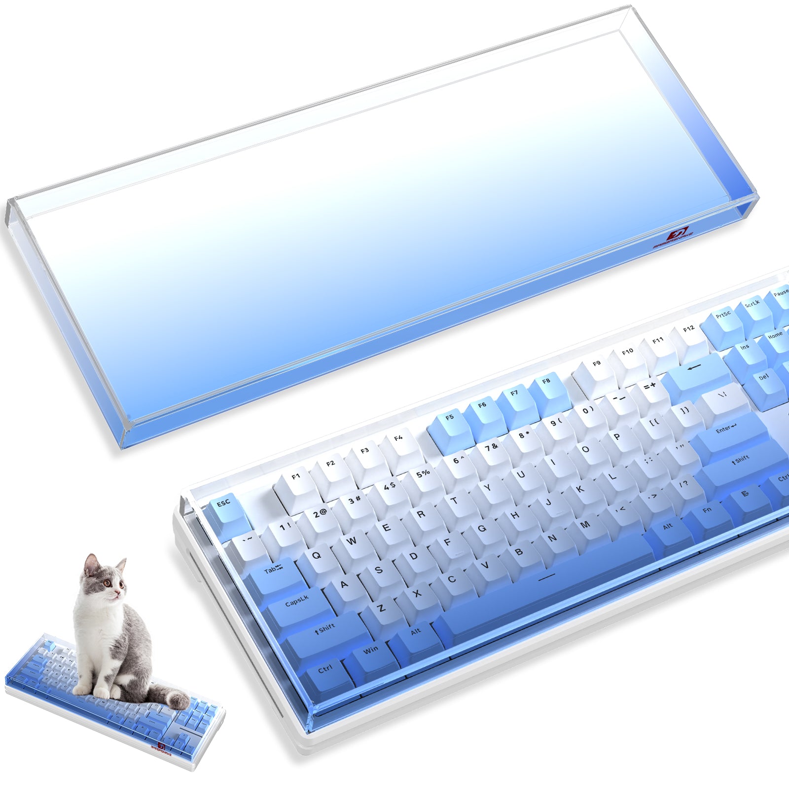 Fade Color TKL Keyboard Cover | Dust & Water Resistant