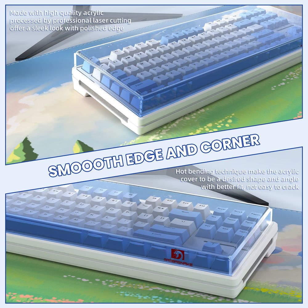 Fade Color TKL Keyboard Cover | Dust & Water Resistant