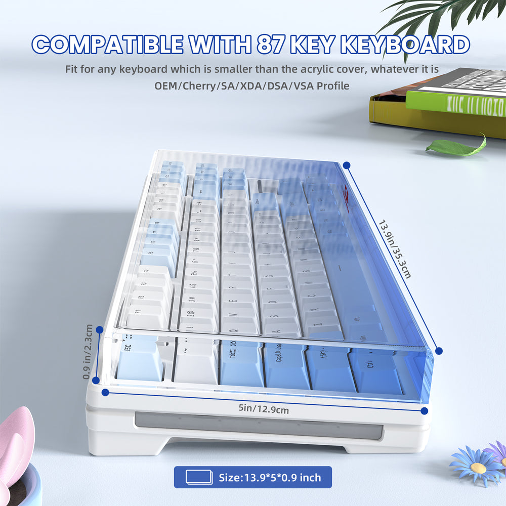 Fade Color TKL Keyboard Cover | Dust & Water Resistant