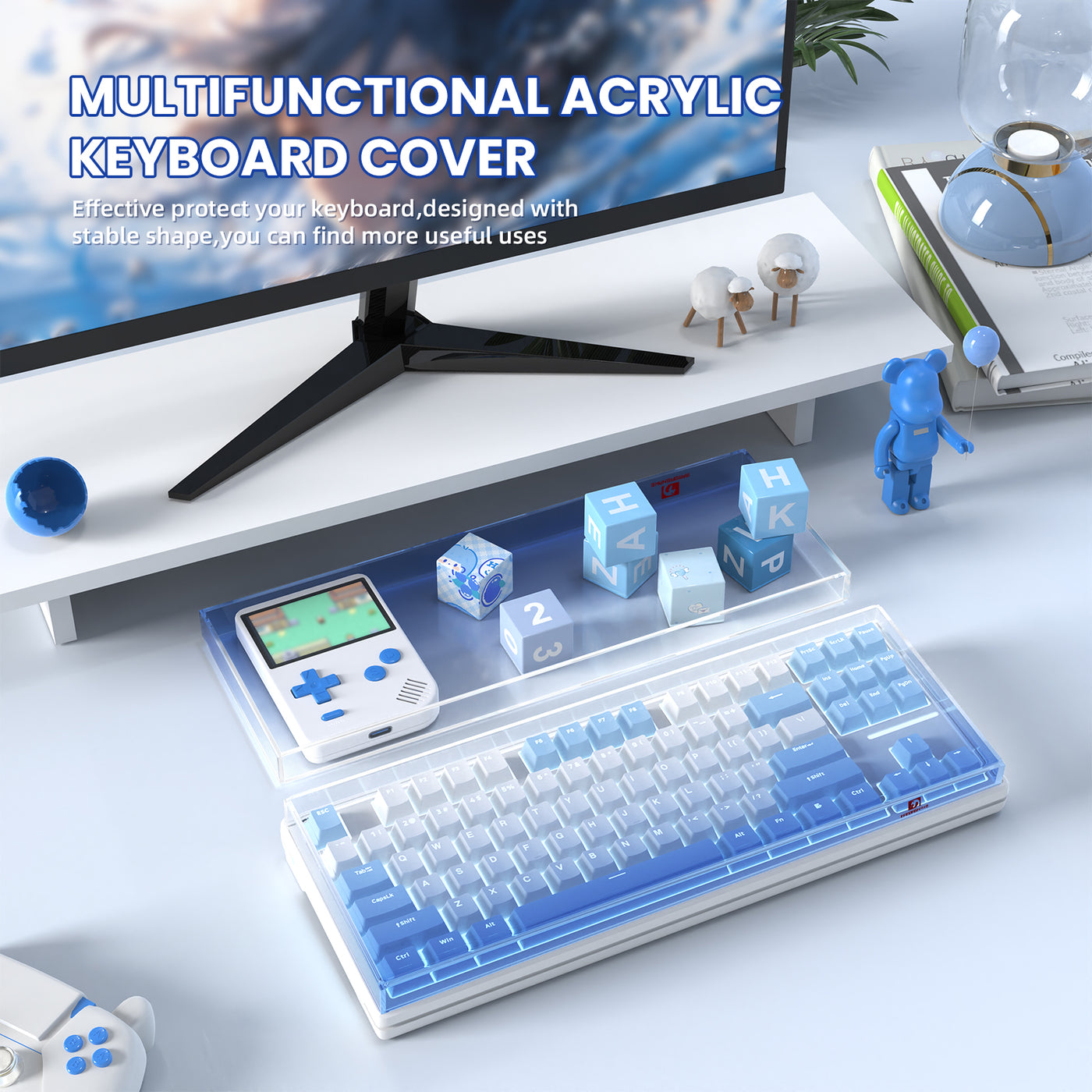 Fade Color TKL Keyboard Cover | Dust & Water Resistant