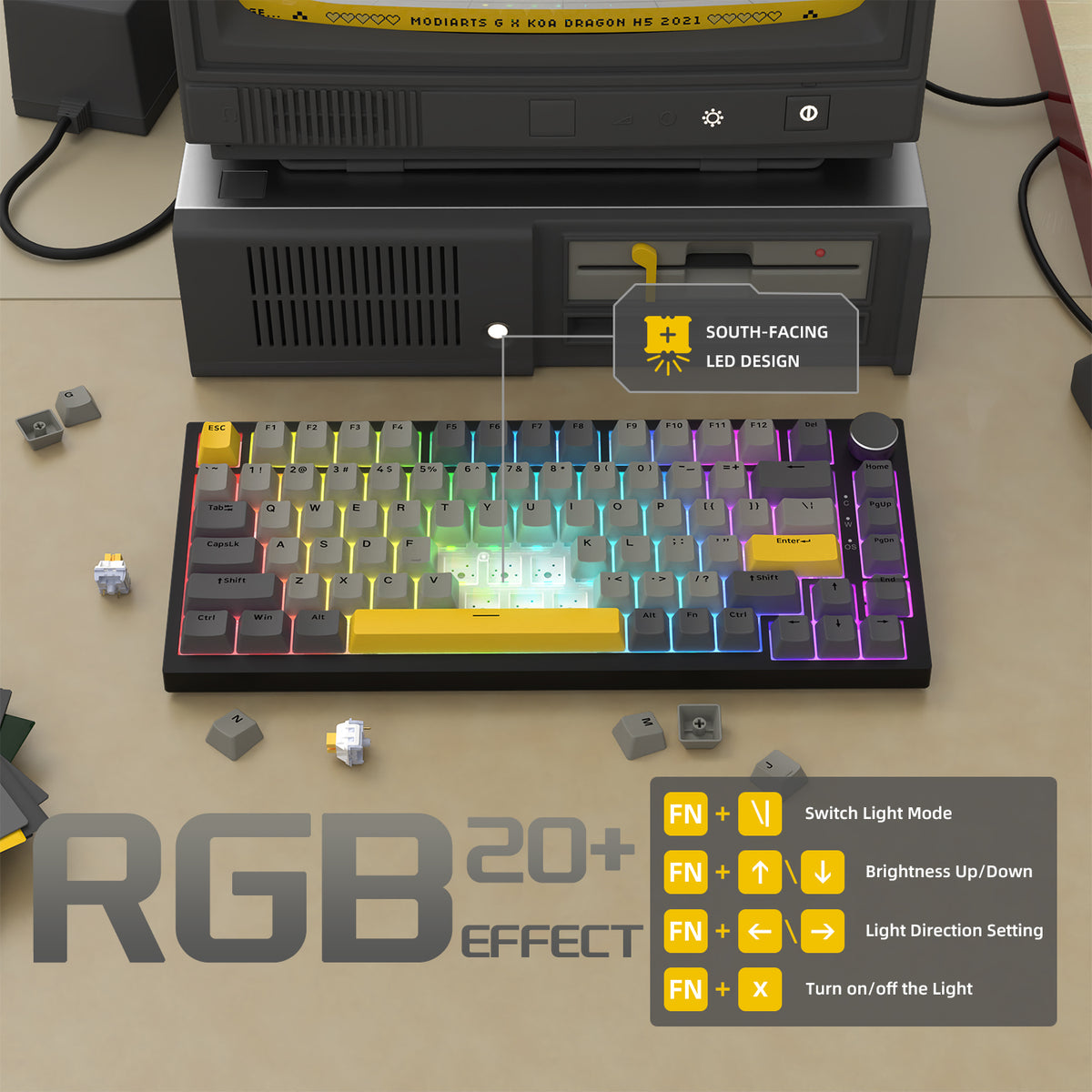 Gaming Keyboard Excellence | Hot-Swappable & Customizable