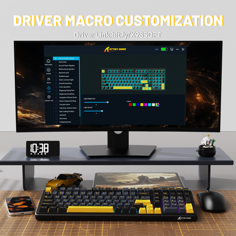 X98 Full-Size Keyboard: Hot-Swap & Gasket Mount | ATTACK SHARK