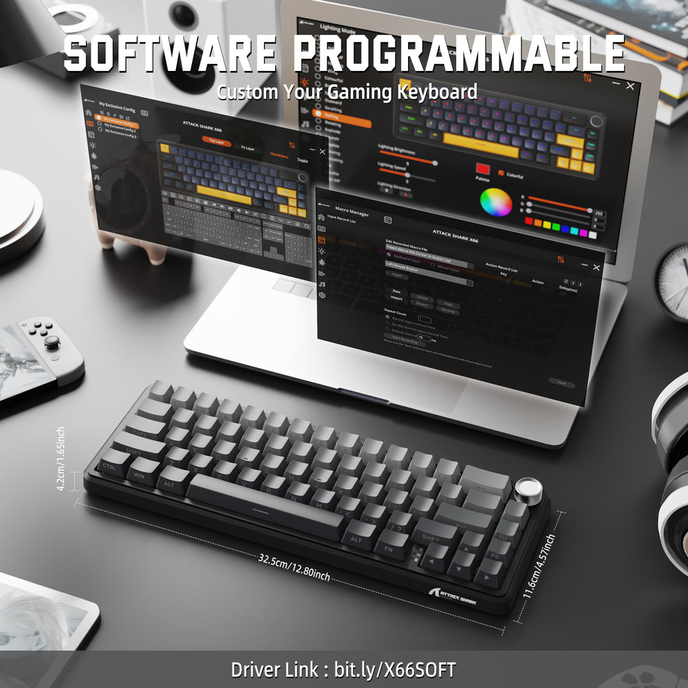 X66 Wireless Keyboard with Gasket Mount & RGB