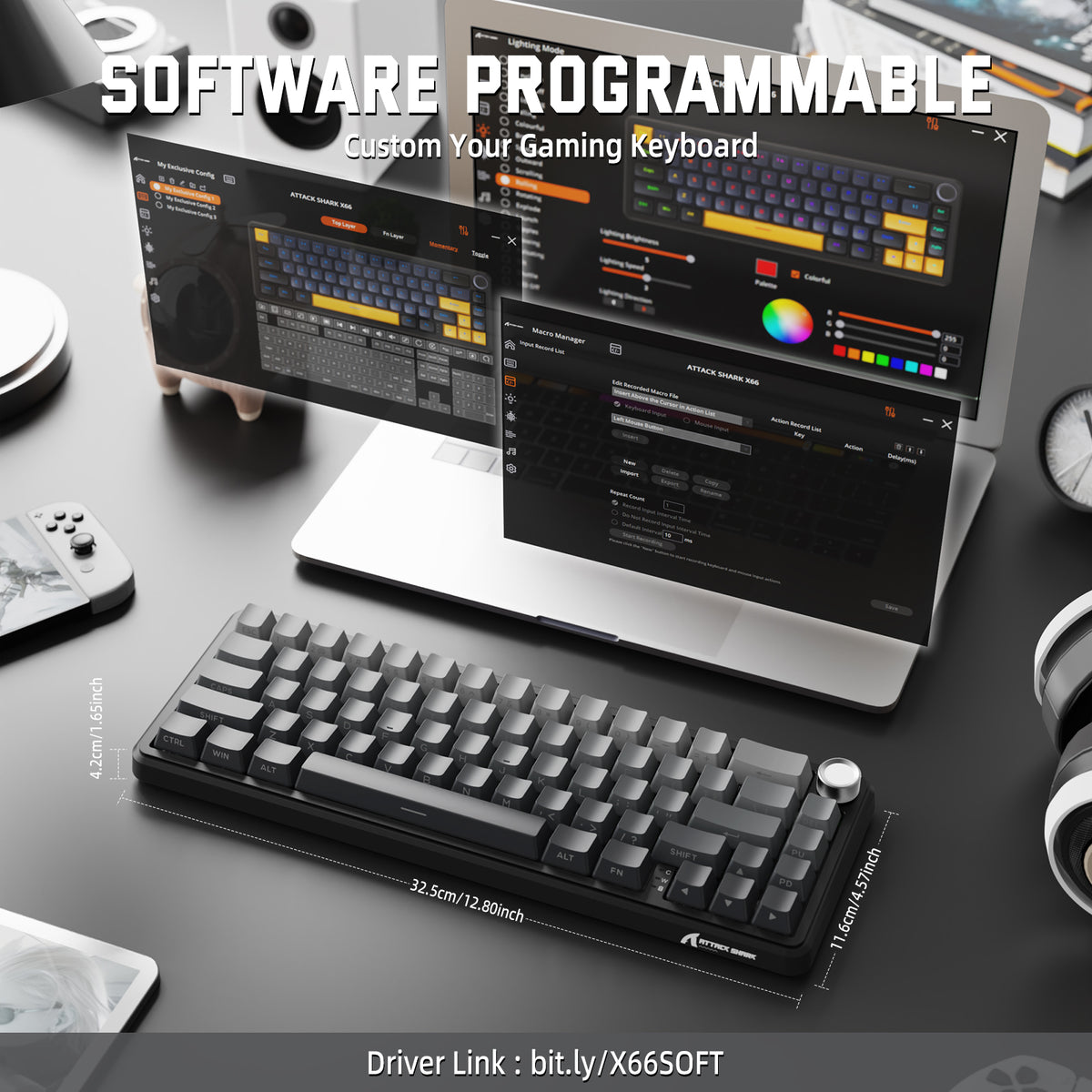 X66 Wireless Keyboard with Gasket Mount & RGB