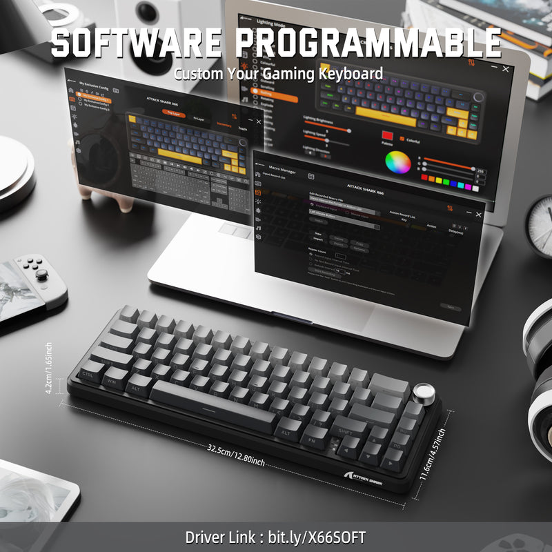 X66 Wireless Keyboard with Gasket Mount & RGB