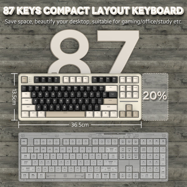 Tri-Mode 80% Keyboard with Hot-Swap | X87 Gaming Setup