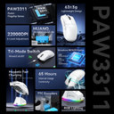 Attack Shark X11 Wireless Gaming Mouse | 22,000 DPI | Magnetic Charging ...
