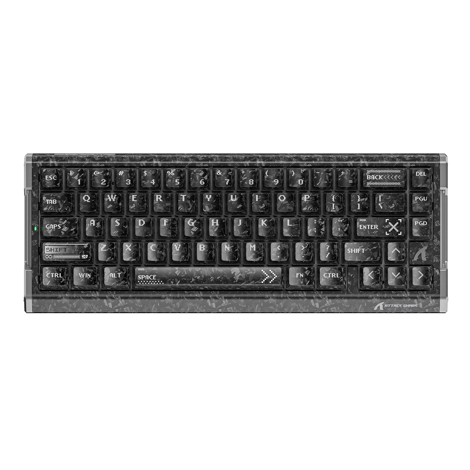 ATTACK SHARK R68 HE Carbon Fiber Rapid Trigger Keyboard Magnetic Switc