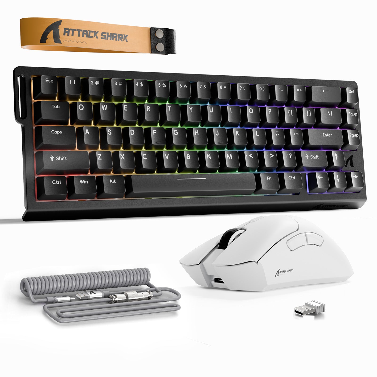 ATTACK SHARK X68HE Tastiera Rapid Trigger + Bundle mouse da gioco wire